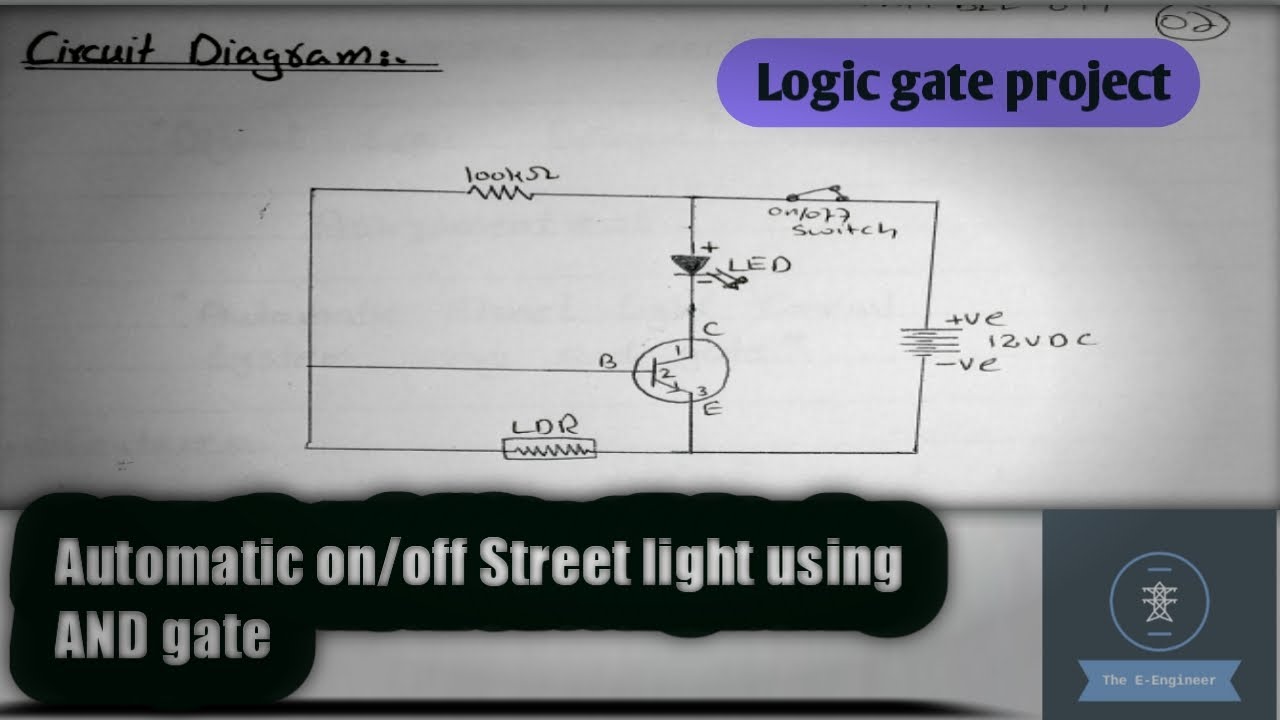 Automatic on/off street light project (using AND Gate) - YouTube