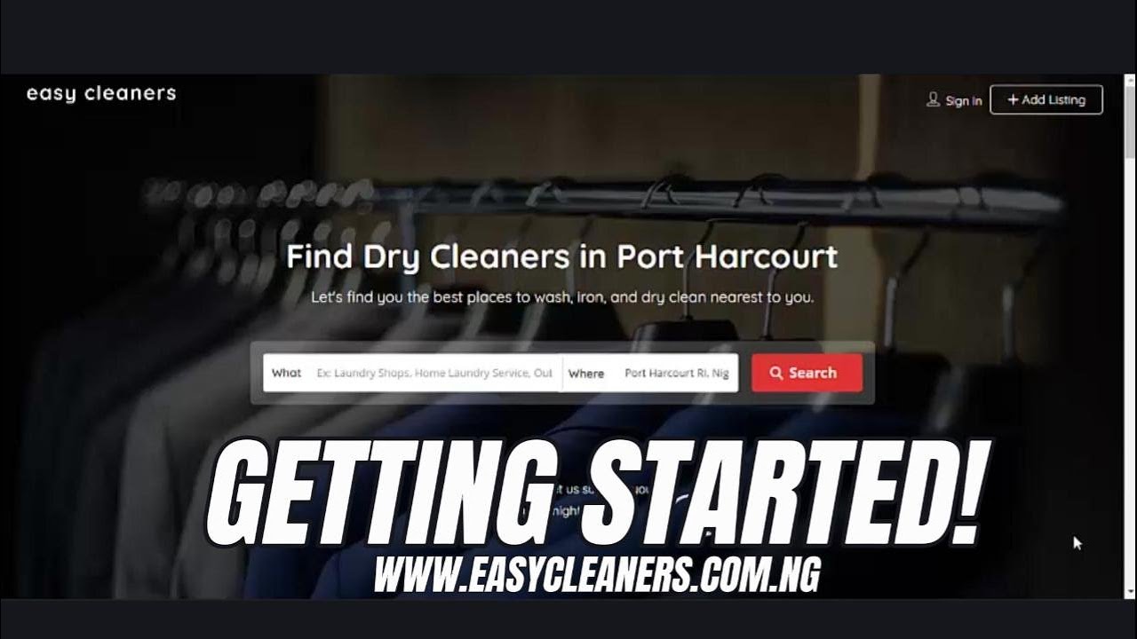 GETTING STARTED ON THE EASY CLEANERS WEBSITE - YouTube