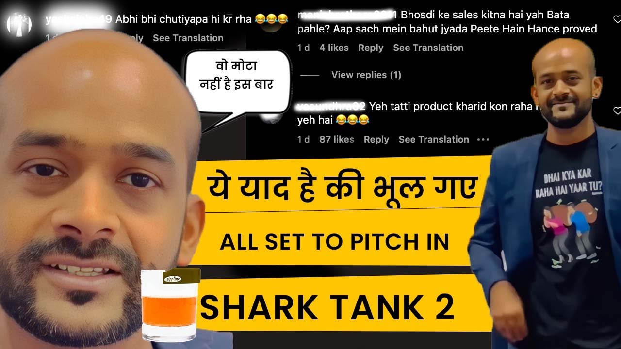 Sippline Founder Trolling Shakr Tank like a Boss | Sippline Pitch in ...