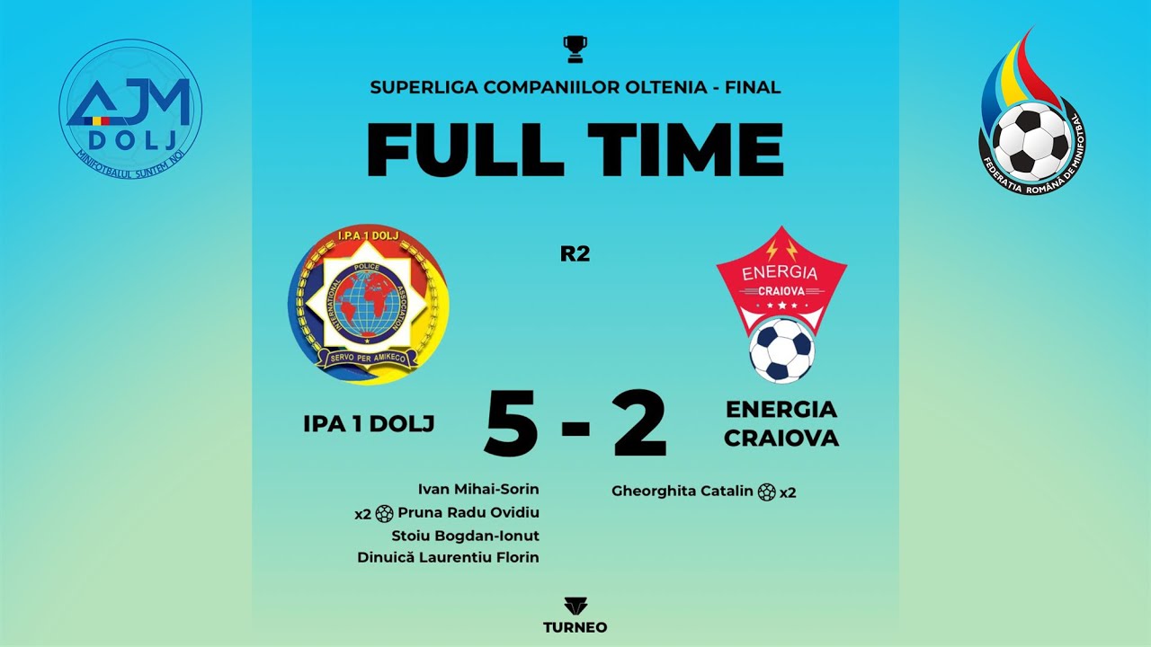 I.P.A 1 Dolj - Energia Craiova (R2) 26.11.2024 - YouTube