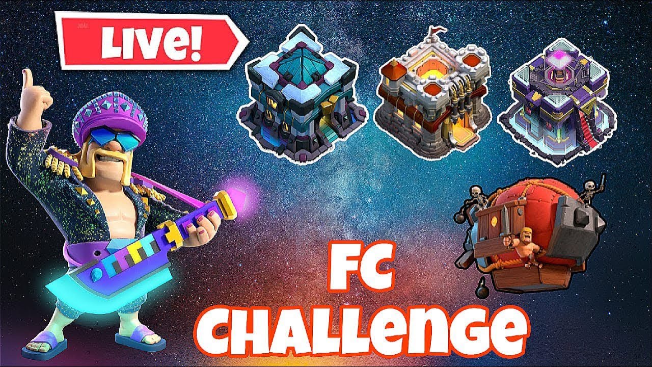 🔴 Live Coc FC CHALLENGE || COC LIVE STREAM | Clash Of Clans - YouTube