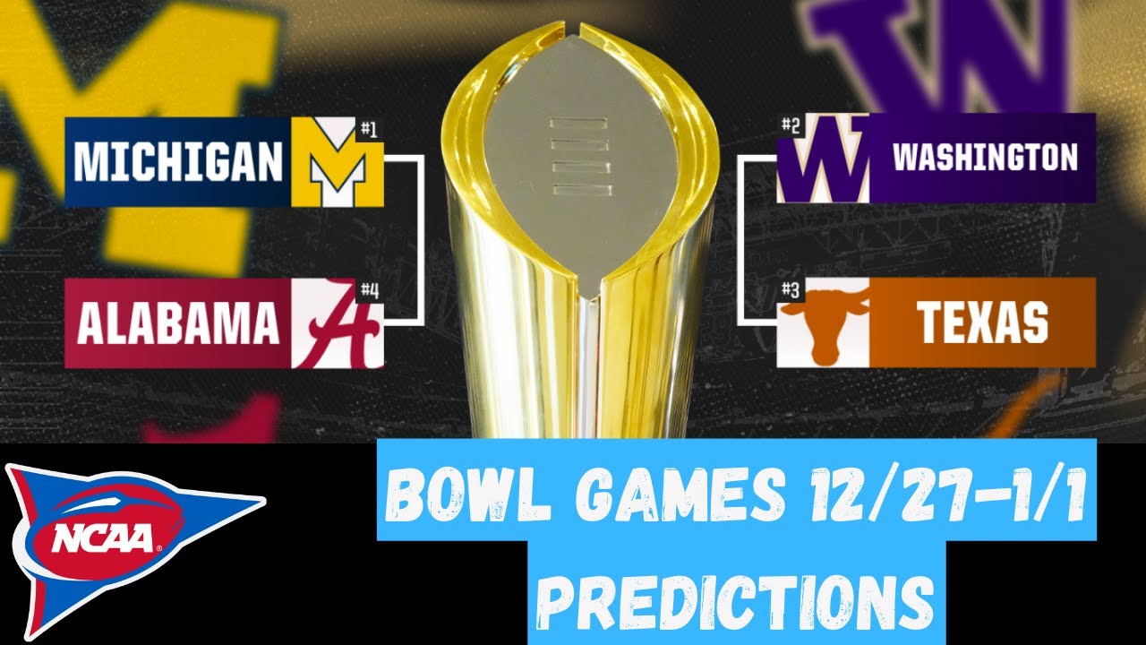 College Football Bowl Picks & Predictions (12/27-1/1) /// 2023 - YouTube
