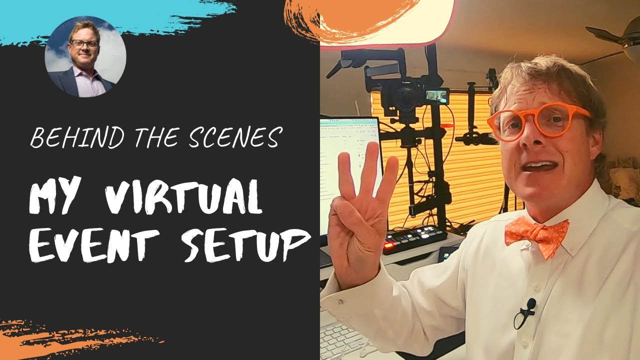 My virtual event and live webinar setup! Behind The Scenes - YouTube