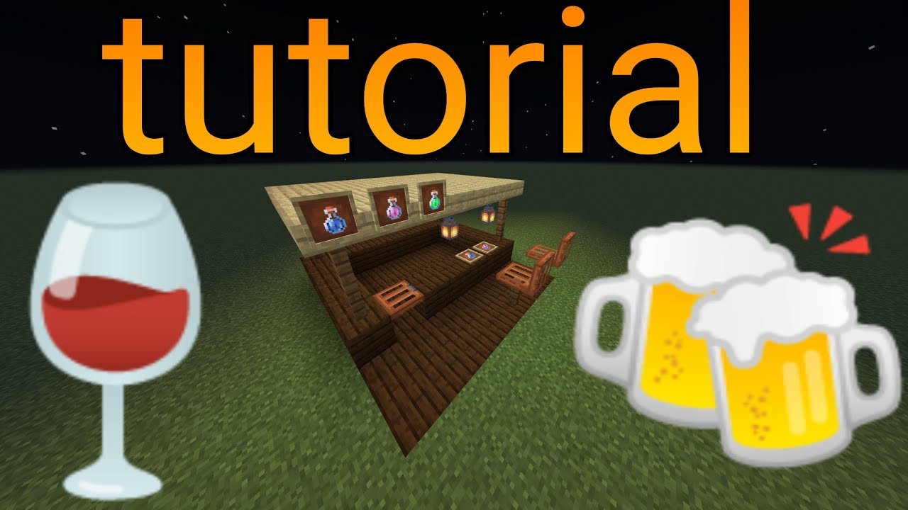 como fazer um bar no Minecraft 🍺 - YouTube