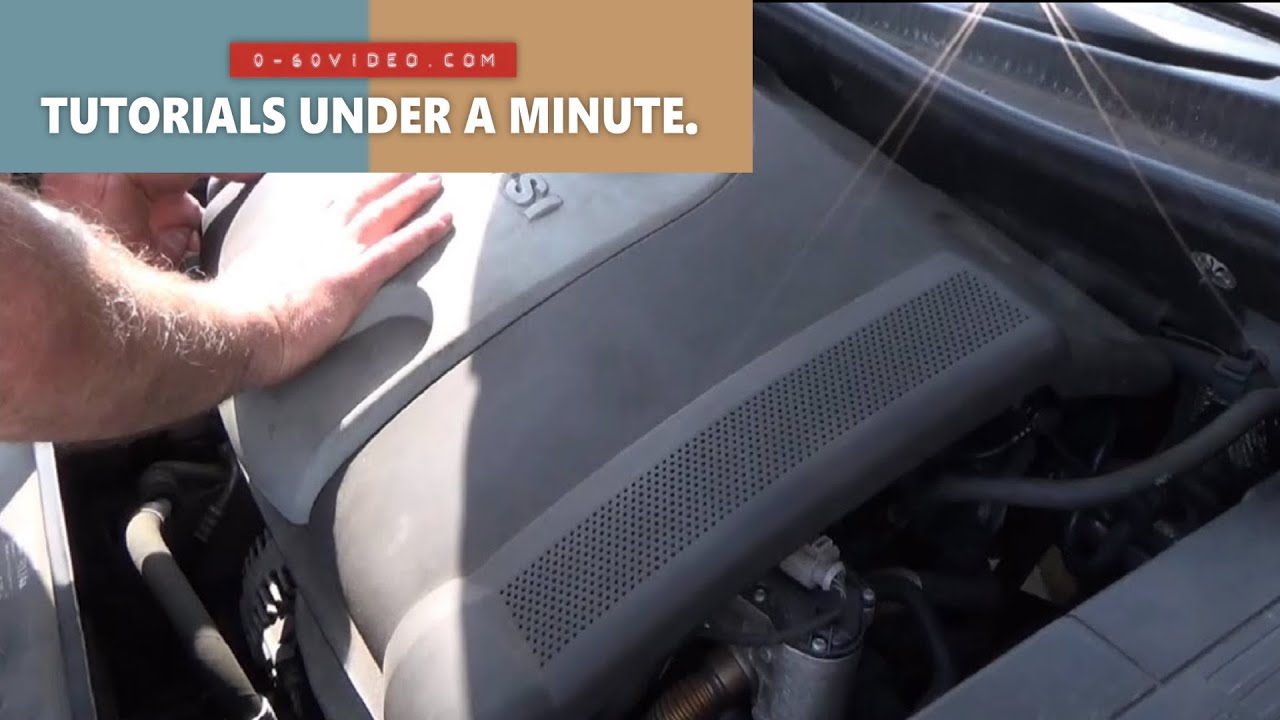 How To Remove VW GOLF MK5 1.6 FSI Engine Cover - YouTube
