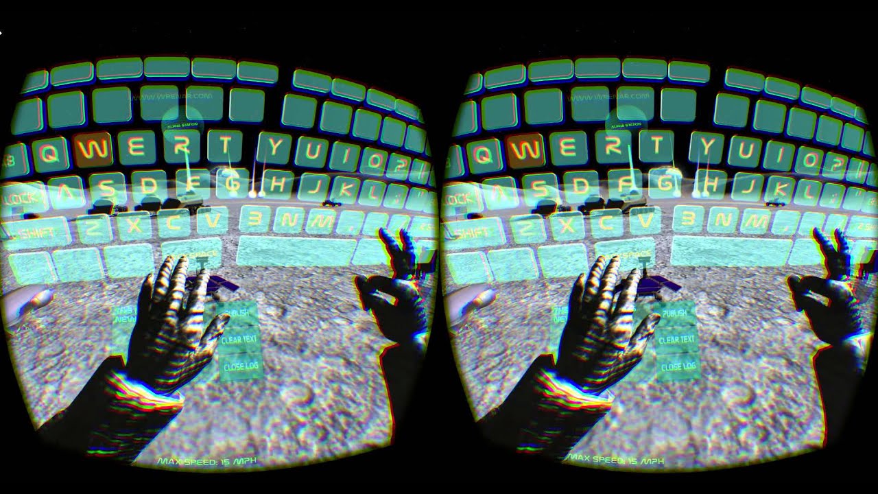 www.wrenar.com VR Keyboard w/Oculus Rift & Leap Motion - YouTube