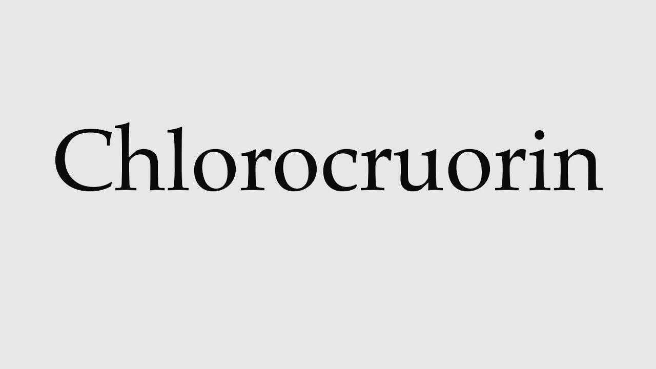 How to Pronounce Chlorocruorin - YouTube