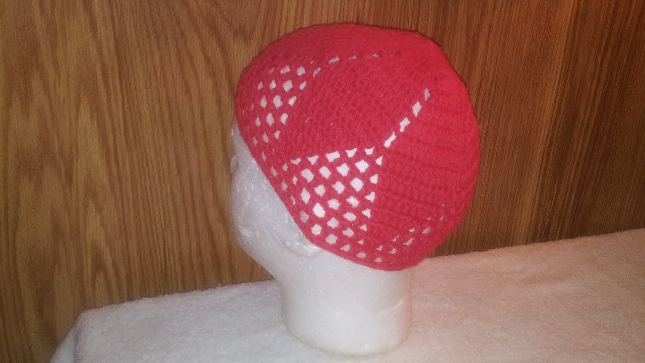 Kippa a crochet paso a paso - YouTube