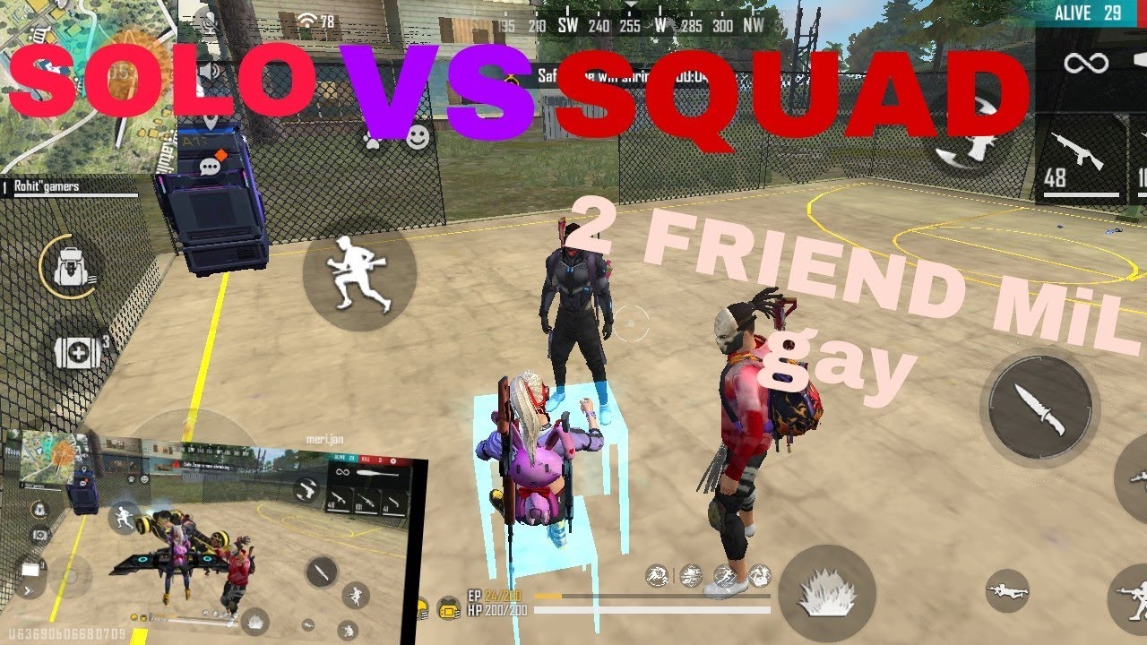 Solo vs Squad gameplay / only headshot gameplay overPower full - Garena ...