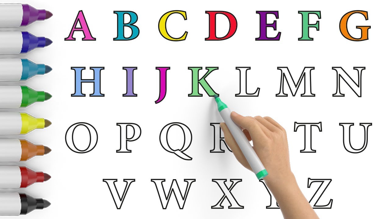 DRAWING ALPHABET | A to Z learn and write | A to Z writing drawing ...
