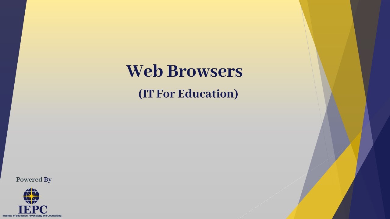 IT for Education - Introduction to Web Browsers - YouTube