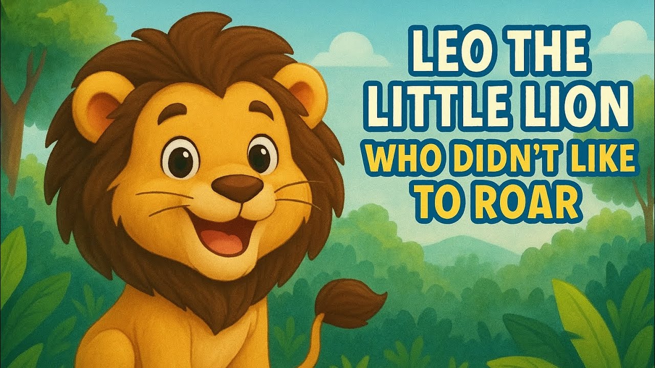LEO The Little Lion Who Didn't Like To Roar | Cartoon Stories | Stories ...