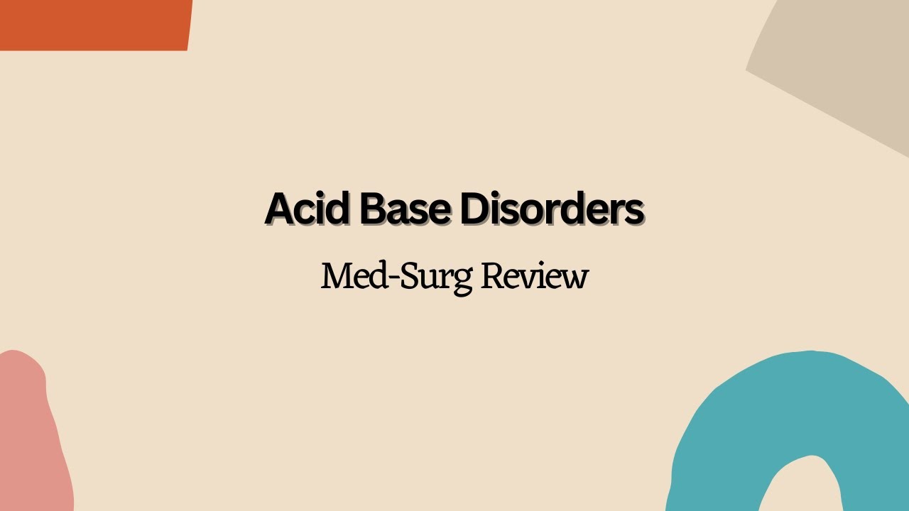 Acid Base Disorders in 10 minutes --- NCLEX Nursing Review - YouTube