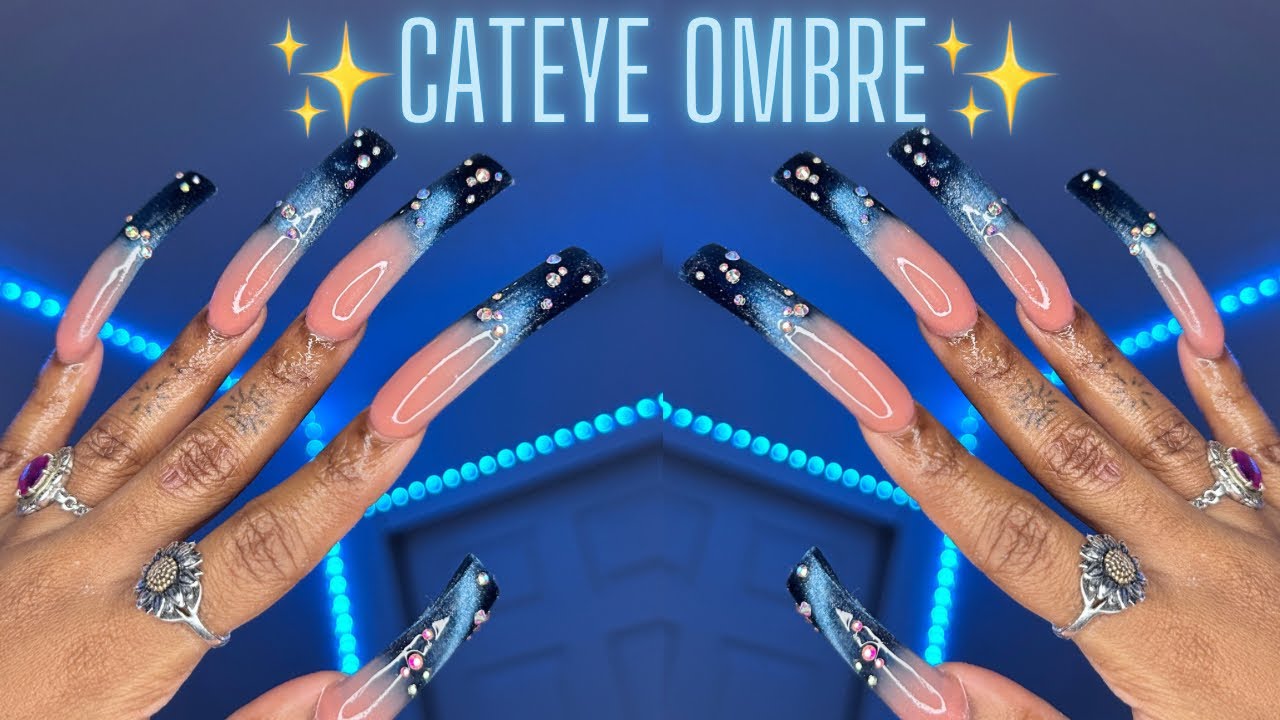 Cateye Ombrè Tutorial Polygel Encapsulation Youtube