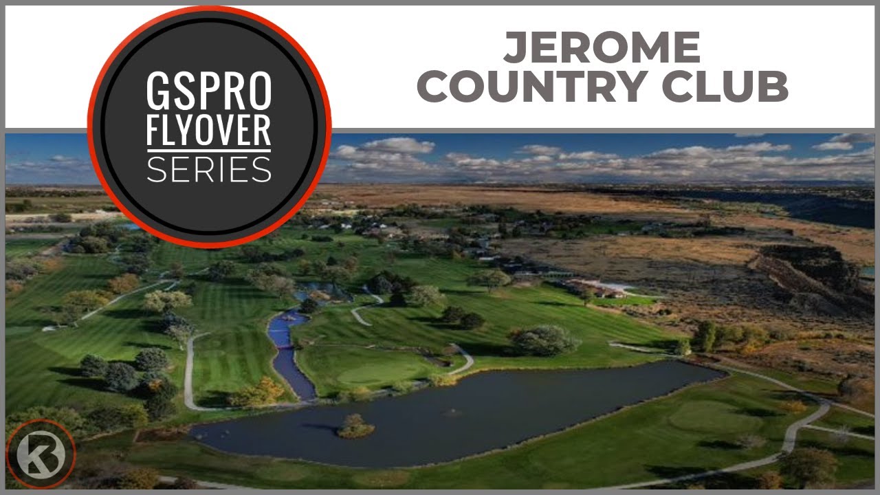 GSPro Course Flyover - Jerome Country Club - Designed by Ptoad - YouTube