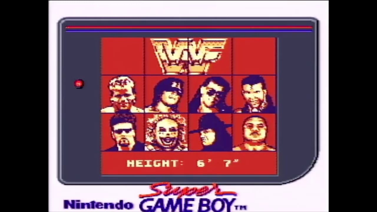 WWF Raw Nintendo Game Boy - Razor Ramon Theme Music - YouTube
