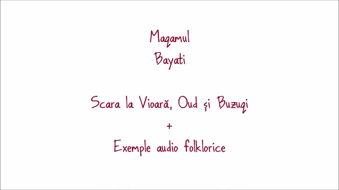 Maqam bayati - Scale & Folk music - YouTube