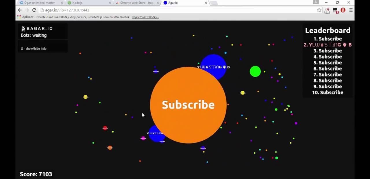 Ogar Unlimited tutorial (After Patch) // Awesome 20 PopSplit Montage // Agar.io private server ...