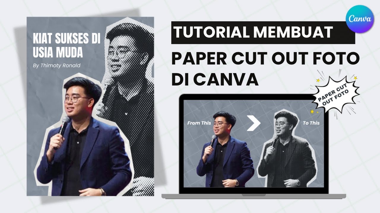 MEMBUAT PAPER CUT OUT FOTO DI CANVA | TUTORIAL CANVA LENGKAP - YouTube
