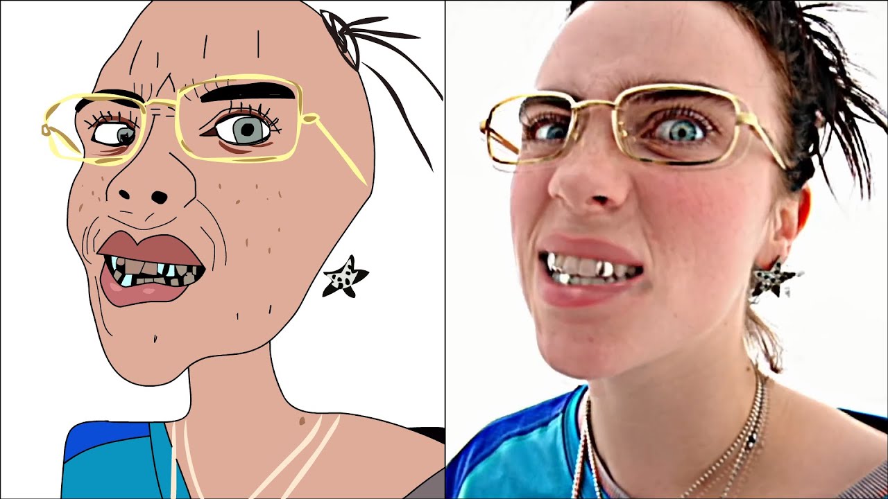 POP DRAWING MEME #328 | BILLIE EILISH - LUNCH (P2) | Ruby Fun - YouTube