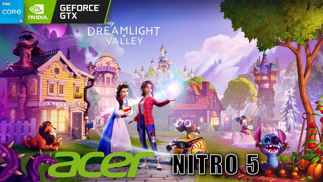 Disney Dreamlight Valley Ultra Graphics Acer Nitro 5 GTX-1650 i5 9300H ...