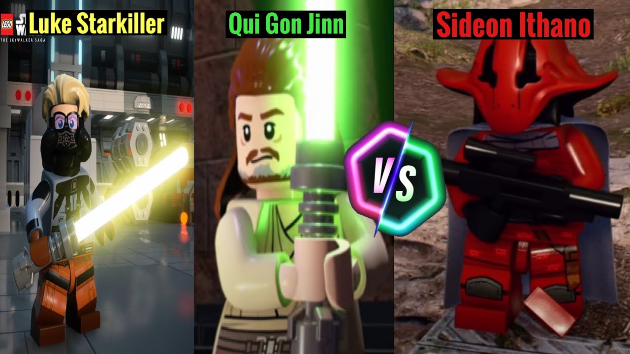 Lego Star Wars: TSS - Luke Starkiller & Qui Gon Jinn Vs Sideon Ithano ...