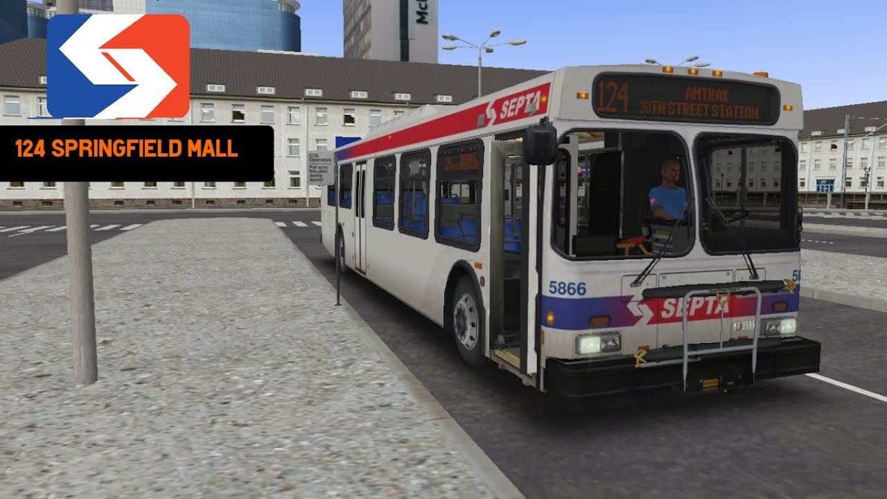 SEPTA Route 124 Springfield Mall 2003 New Flyer D40LF - YouTube