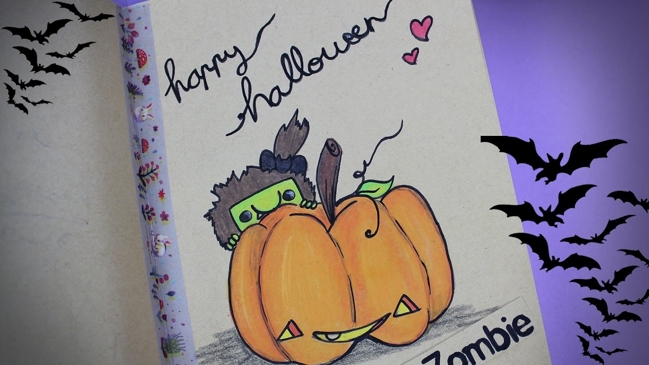 HAPPY HALLOWEEN! -Speed drawing - 🎃 🕸 VIDEO EXTRA - YouTube