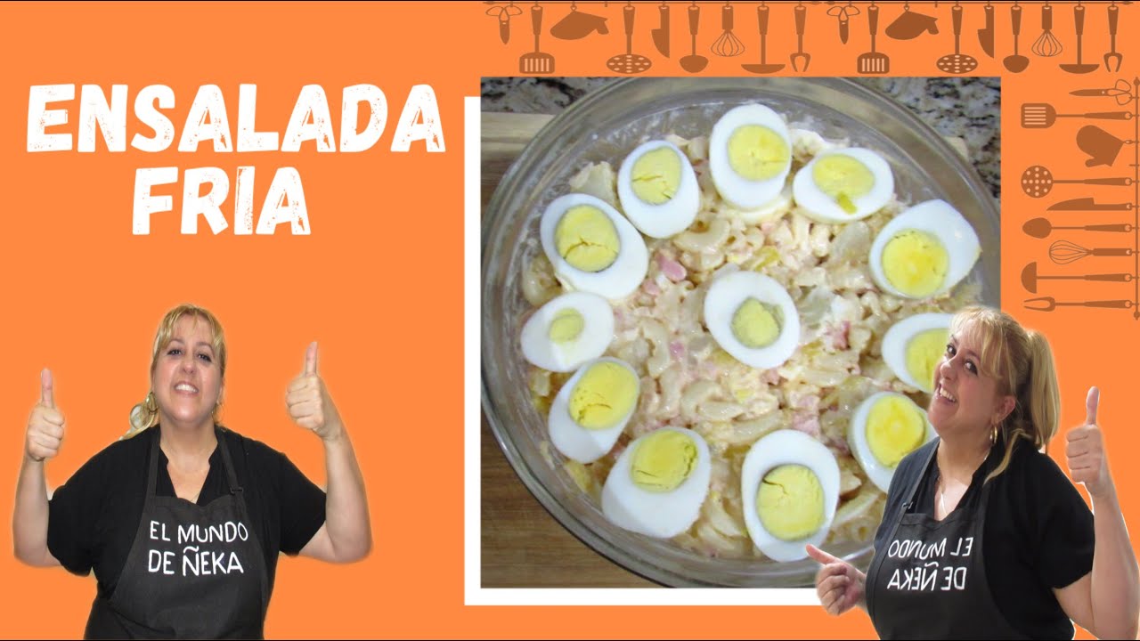 ENSALADA FRÍA de coditos (Estilo cubano) - YouTube