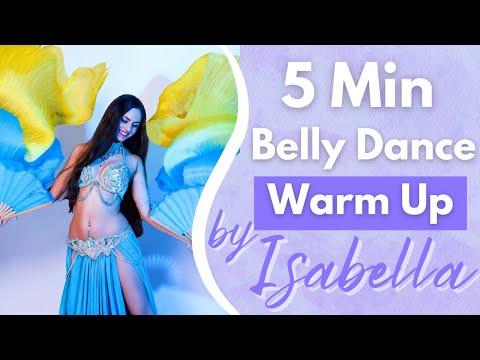 5 Minutes Belly Dance Warm Up - Basic Workout for Beginners
