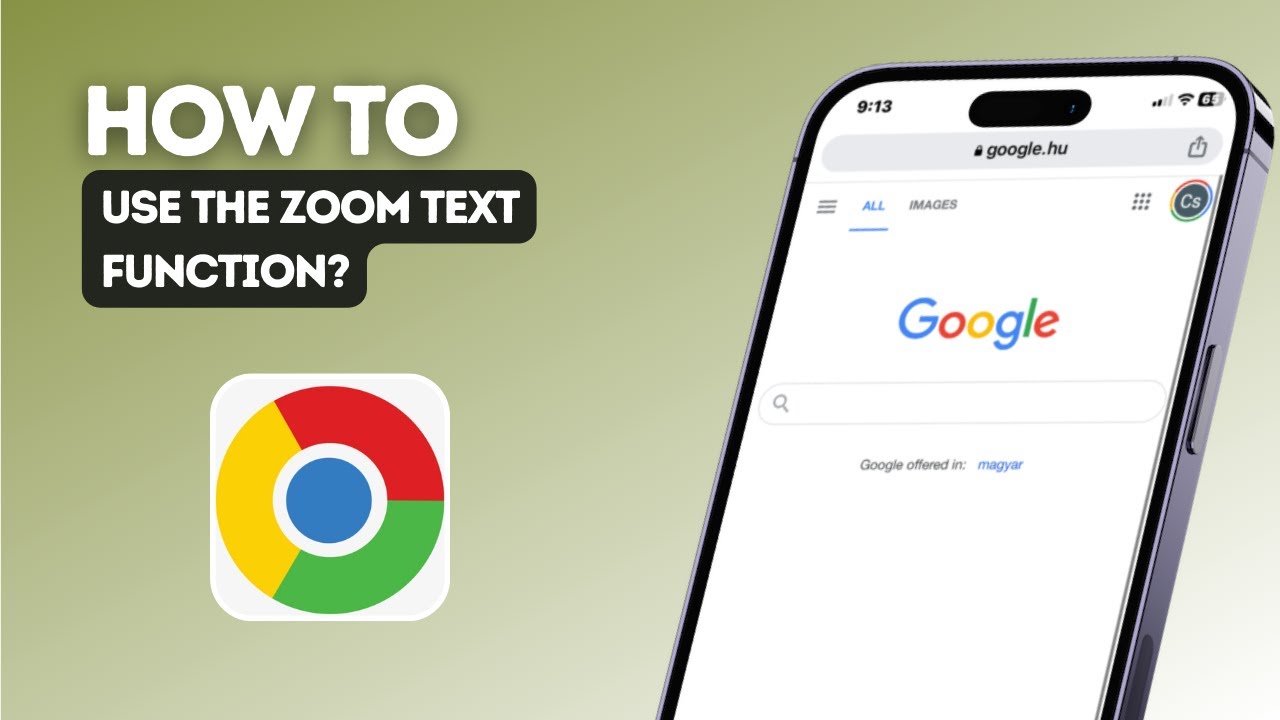 How to use the zoom text function in Google Chrome? - YouTube