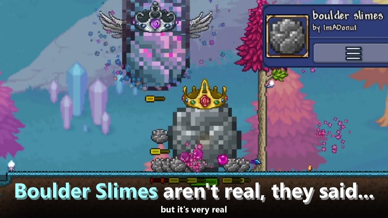 Terraria Slime turned in to Boulder ─ It was a big bad bold idea, worst ...
