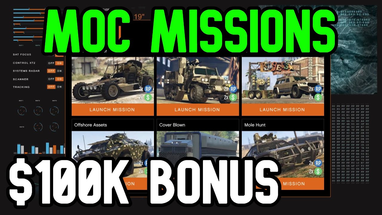 Gta 5 Mobile Operations Missions 2XGta$ - 100K Bonus Moc Missions - YouTube