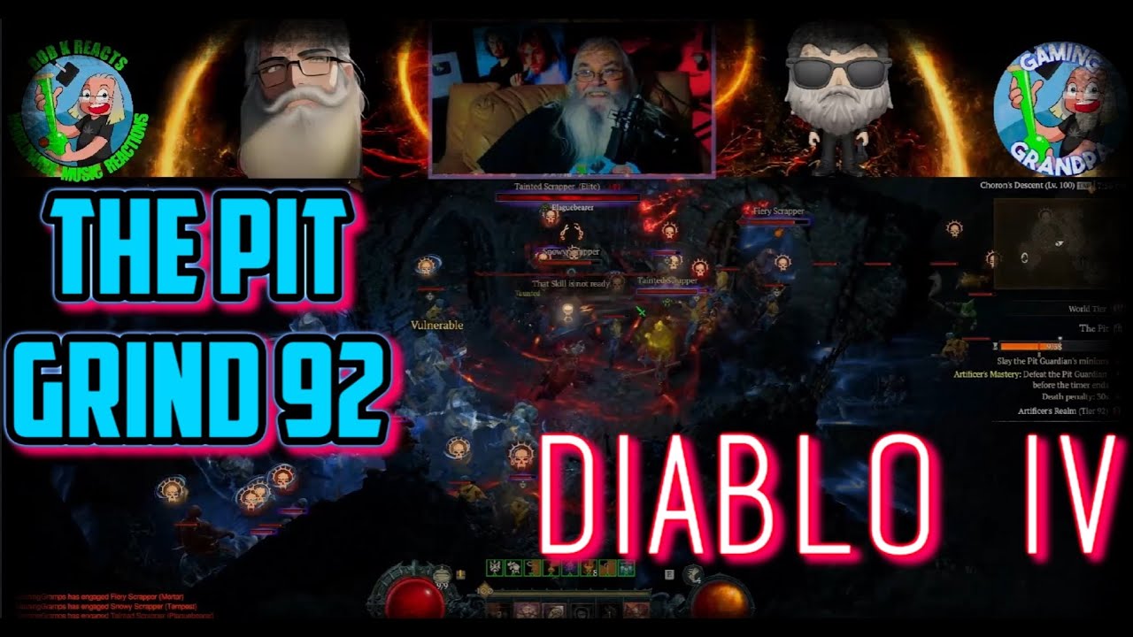 The Pit Grind 90+ Diablo 4 with 61 years Old Gaming Grandpa - YouTube