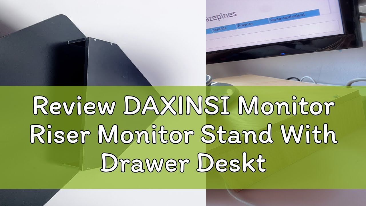 Review DAXINSI Monitor Riser Monitor Stand With Drawer Desktop ...
