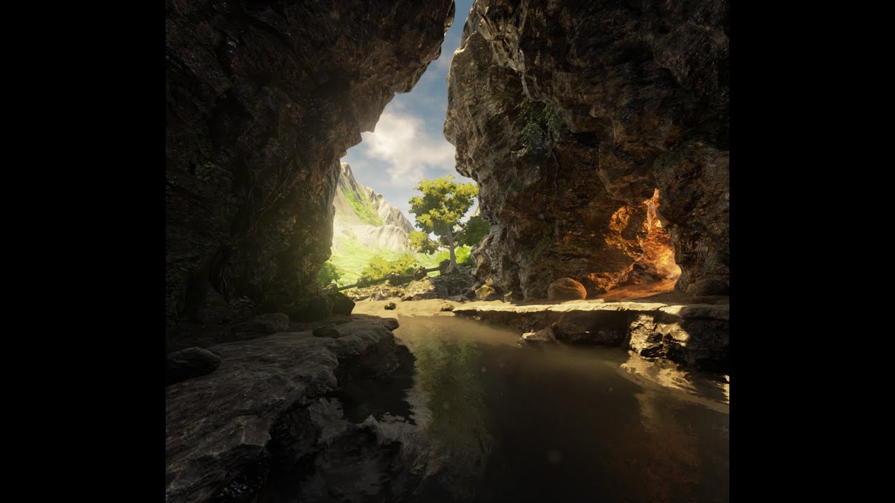 Creating a quick Unreal Engine 4 Cave Entrance Scene - YouTube