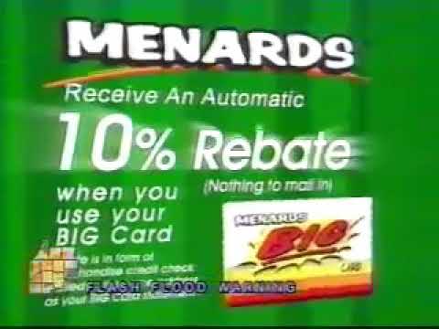 Menards 10% Rebate (February 2008) - YouTube