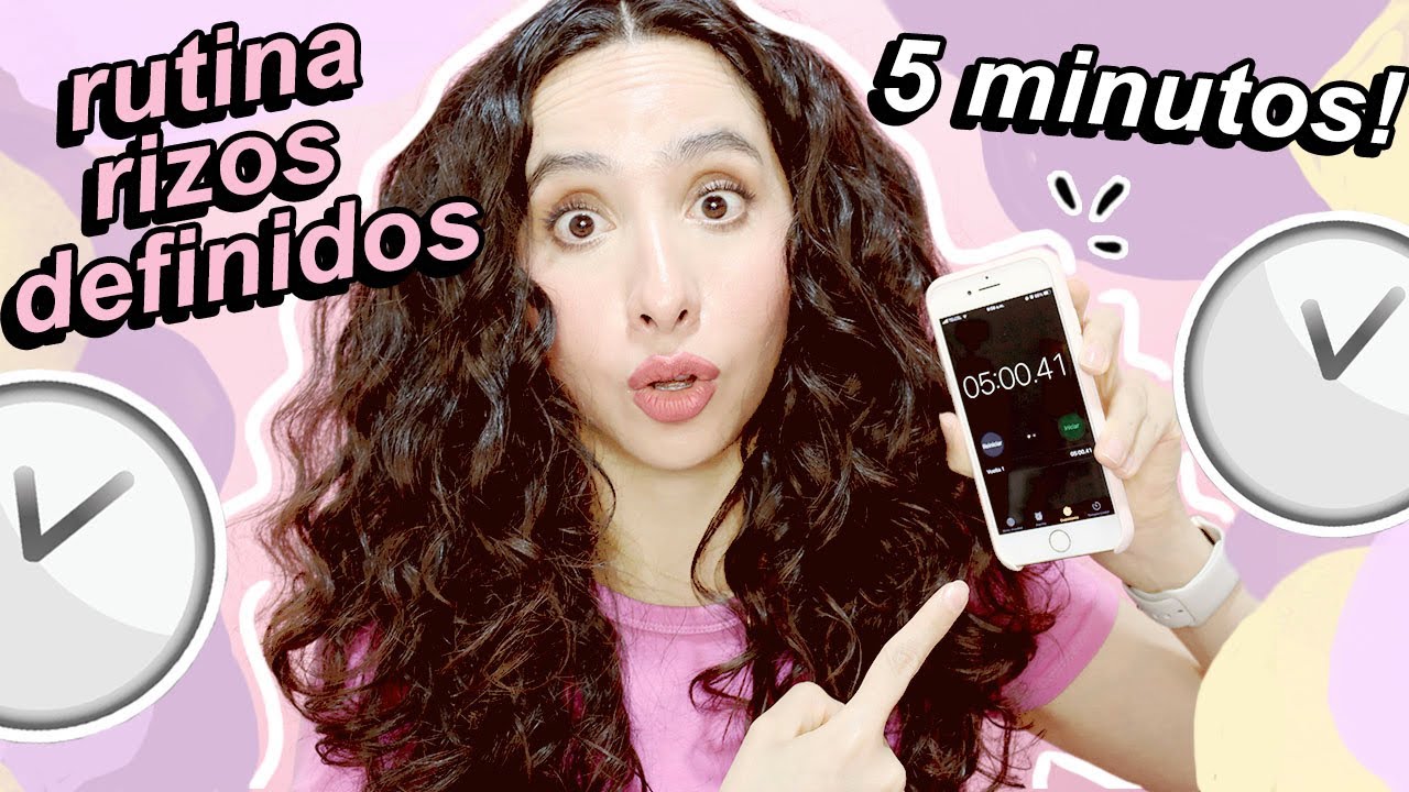 RUTINA RIZOS DEFINIDOS EN 5 MINUTOS! ⏱ - YouTube