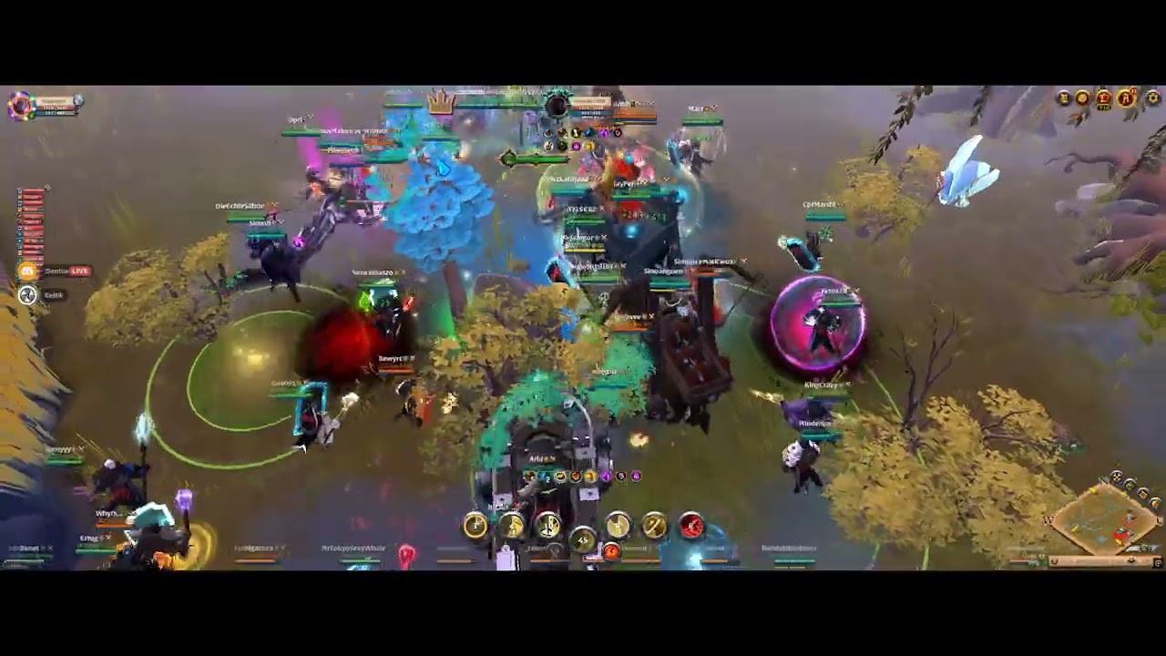 Albion Online EU ZvZ HallowFall Trying New Roles - YouTube
