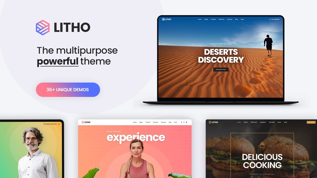 Litho – The Multipurpose Elementor WordPress Theme - YouTube