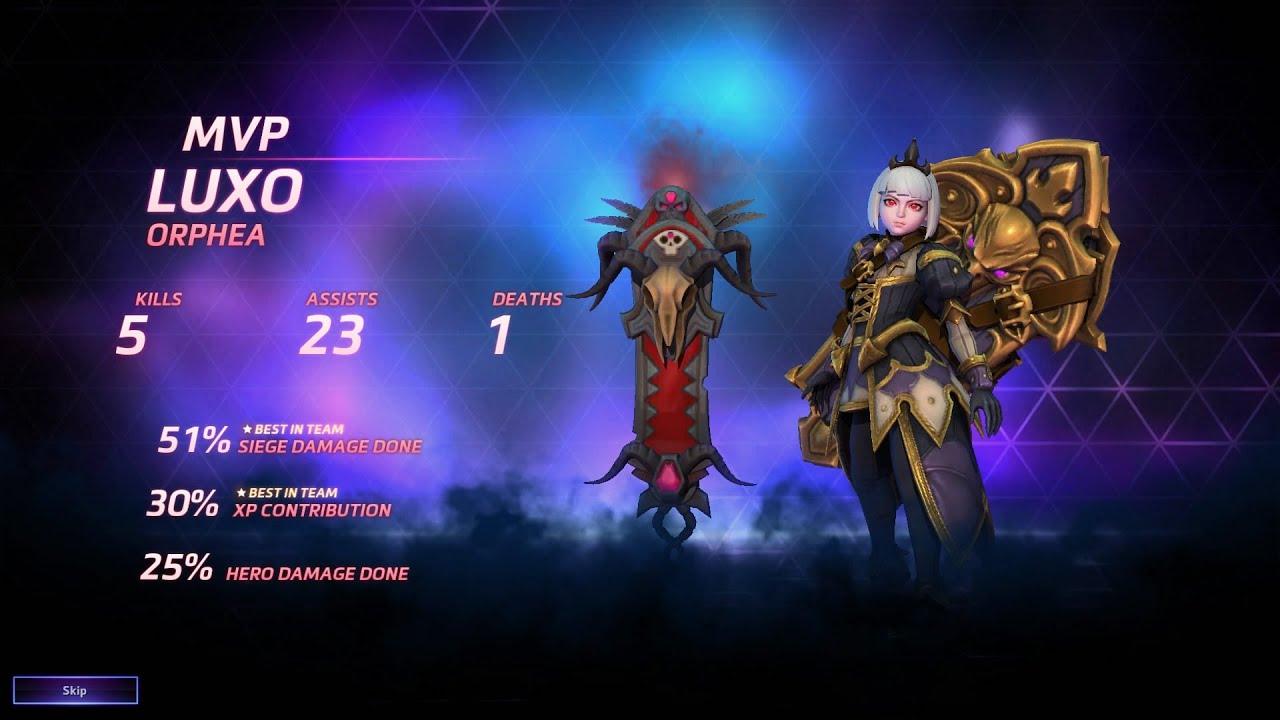 Orphea MVP 51% Siege Damage by LUXO (Talents REVEALED) - Heroes of the ...