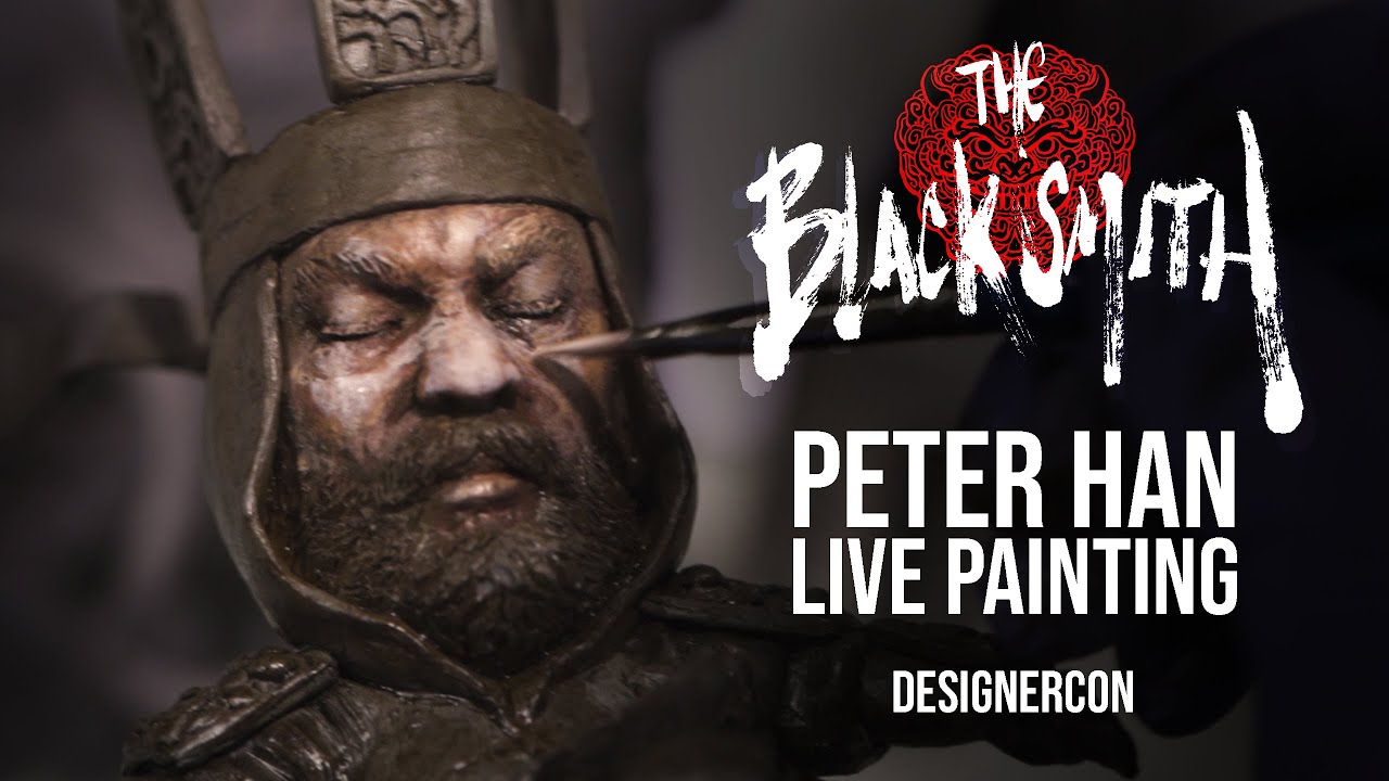Live Paiinting Demo by Peter Han | The Blacksmith Statue - YouTube