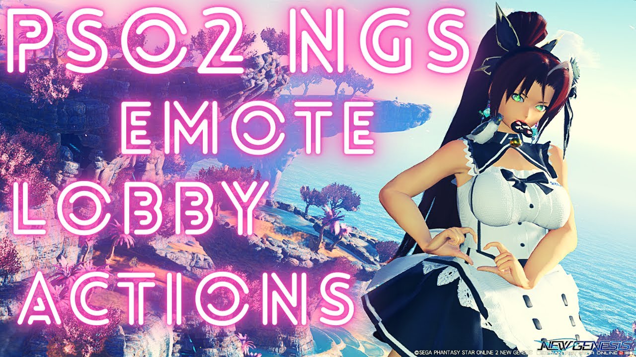 PSO2 NGS 802: Dance 67 Emote Lobby Action 802「ダンス67」 - YouTube