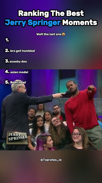 Ranking the best jerry springer moments. - YouTube