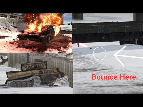 How to Kill a Tank Hiding Behind Cover? Shell ricochet kill using ...