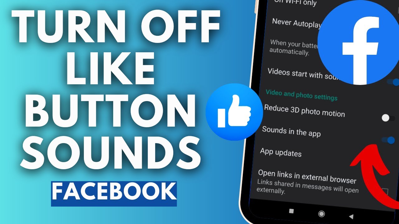 How to Turn Off Sound on Facebook Like Button (2024) - YouTube