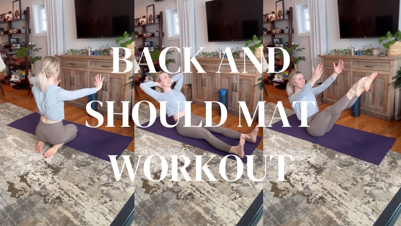 Back and Shoulder Pilates Mat Routine - YouTube