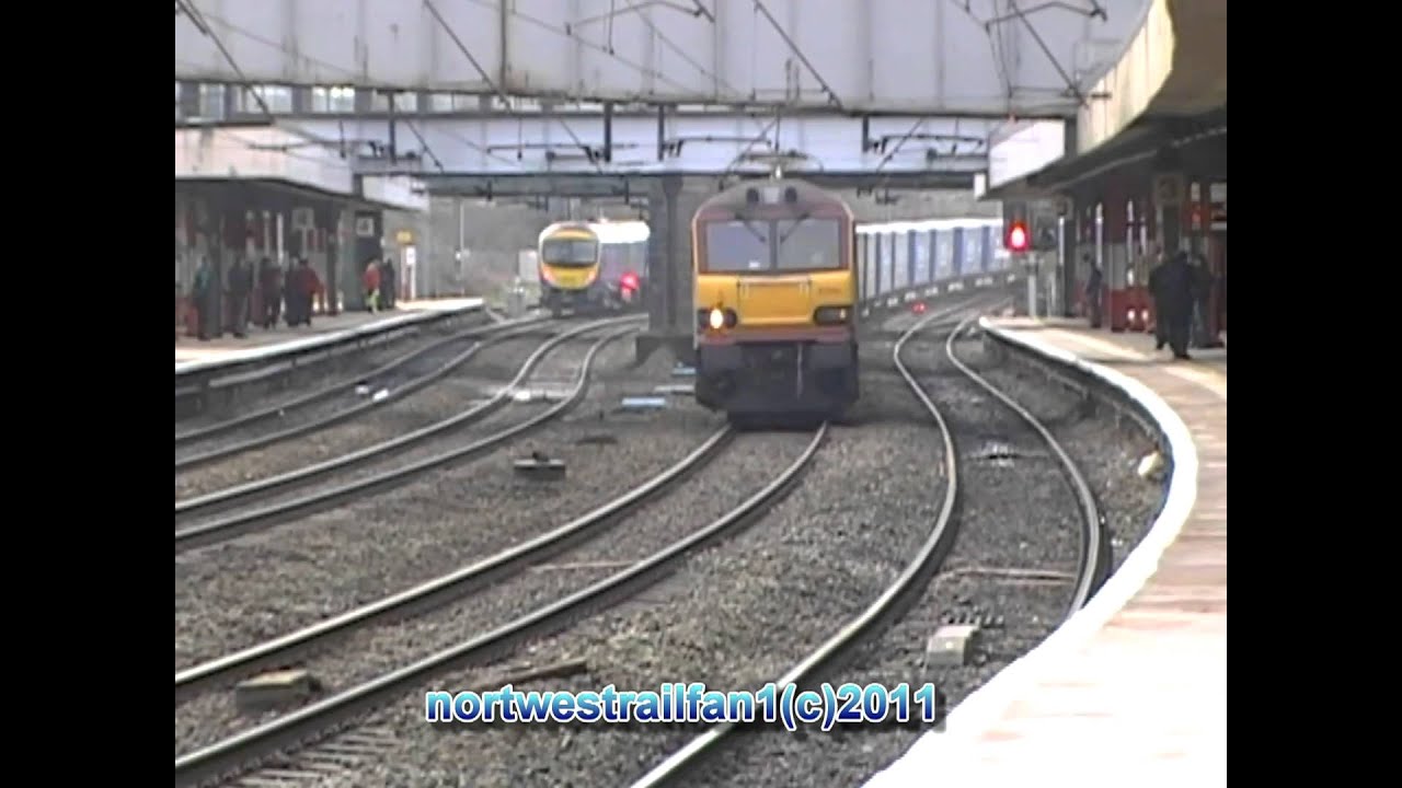 EWS livery class 92001 was working the (4s43) tesco express train at ...