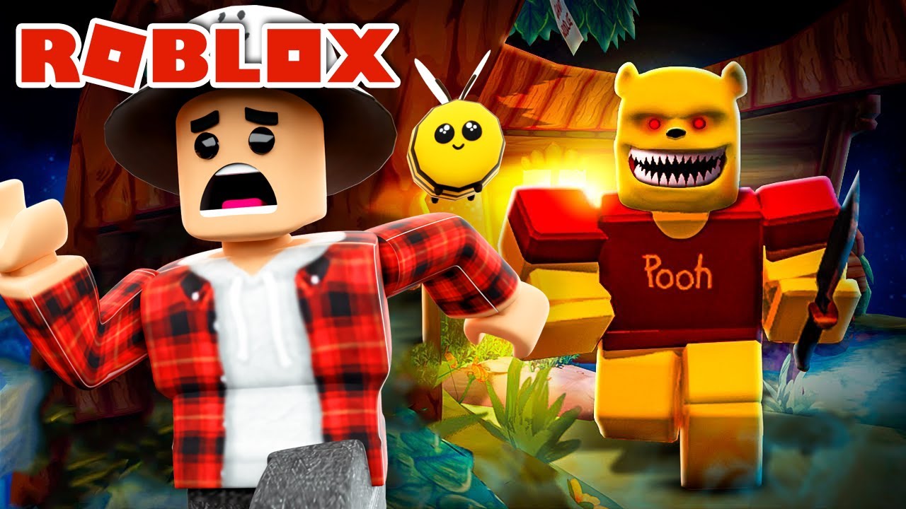 Roblox Pooh Story - Defeating the Scary Bear all by Myself! - YouTube