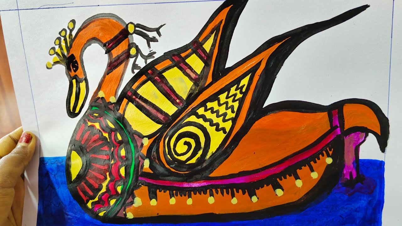Swan Boat drawing 🎨♥️🖌️ Timelapse - YouTube